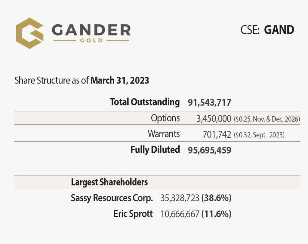 Investors – Gander Gold Inc.