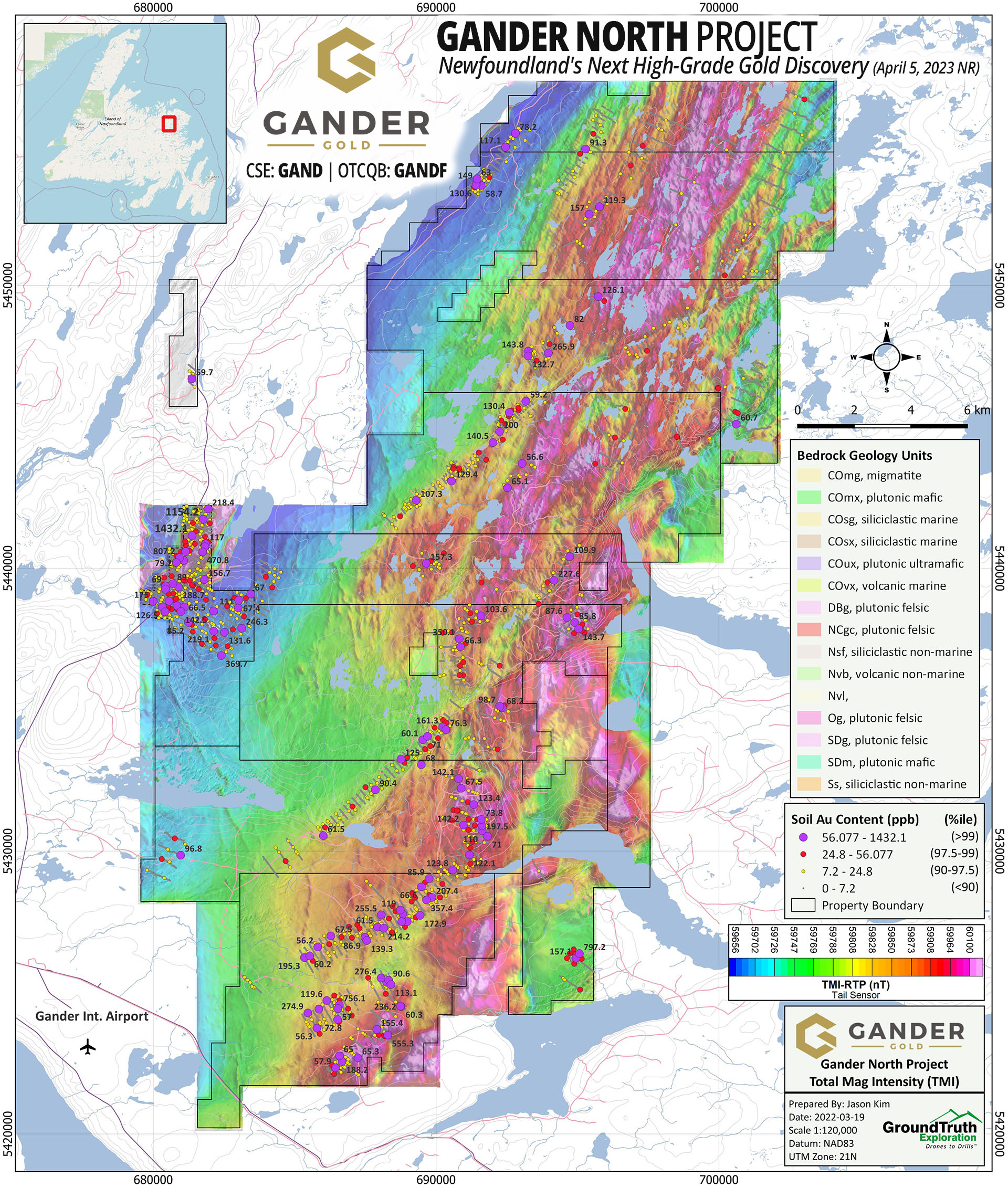 Gander Gold Identifies Multiple Gold Targets Across 25-Km-Long Trend at ...